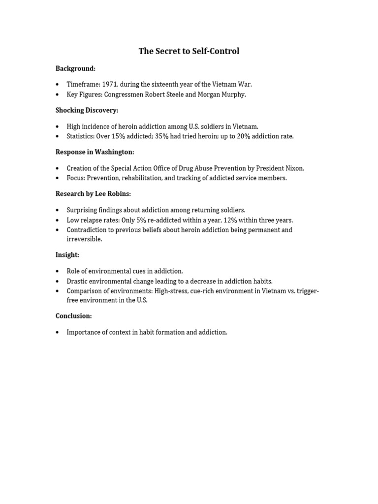 The Secret To Self Control Pdf