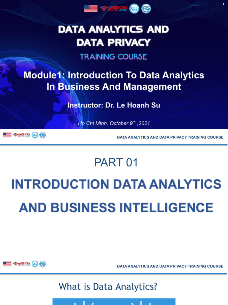 Data Analytics in Business Training Module | PDF