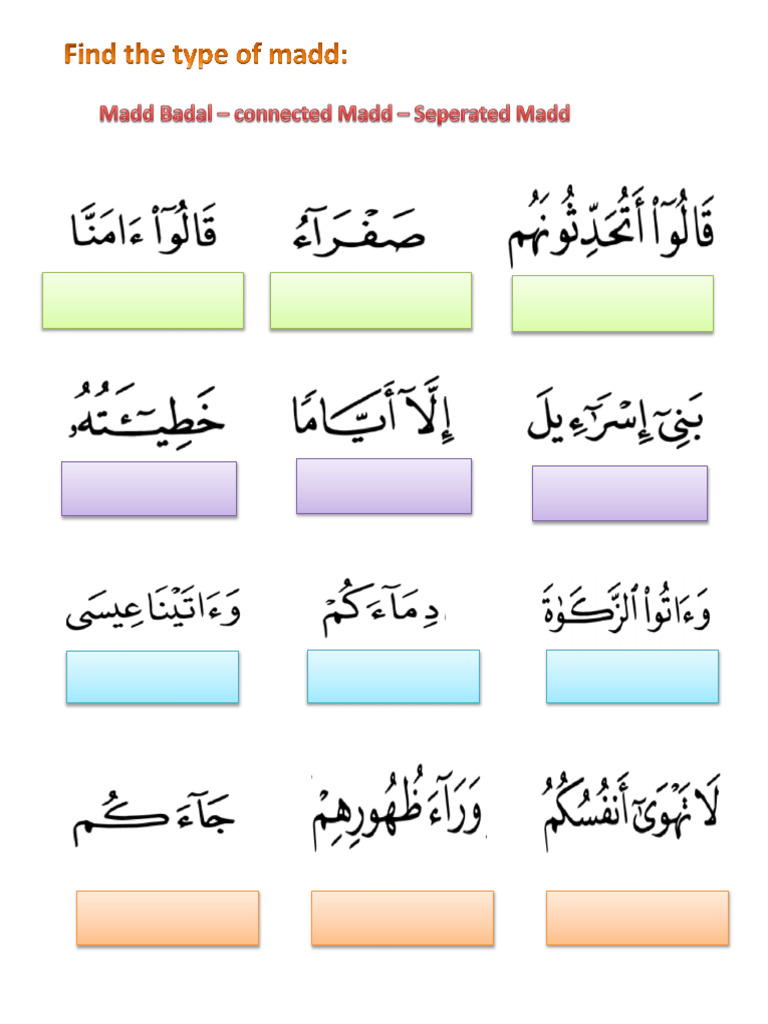Exercise On Madd | PDF