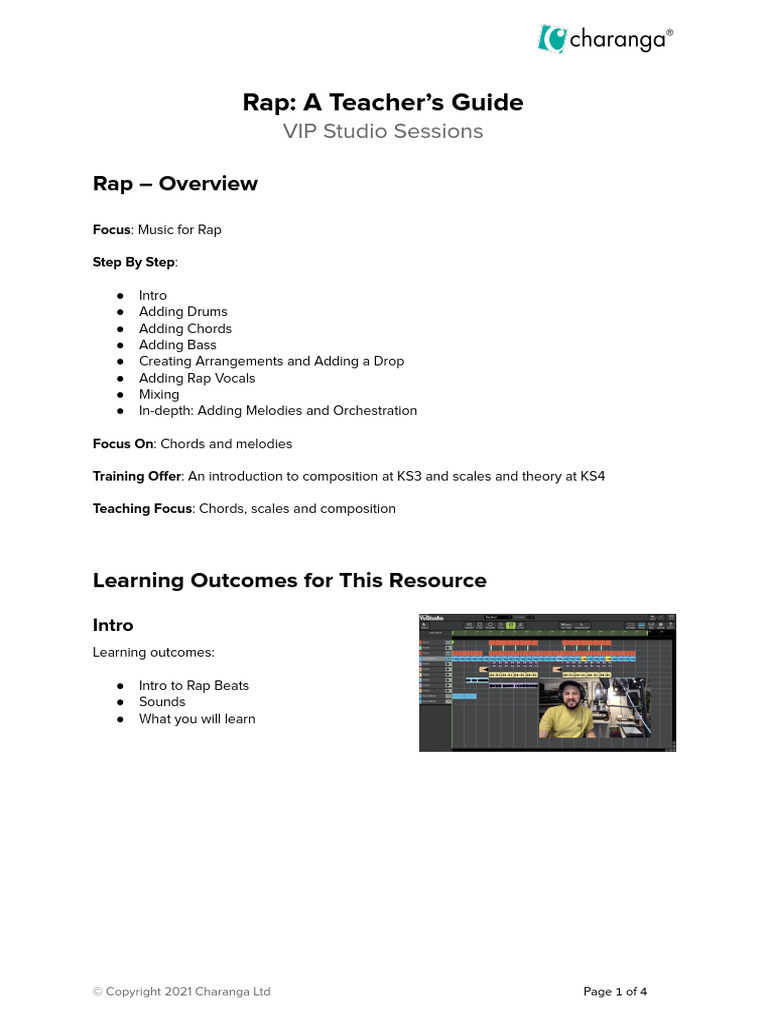 Rap Beats - A Teachers Guide | PDF | Equalization (Audio) | Chord (Music)