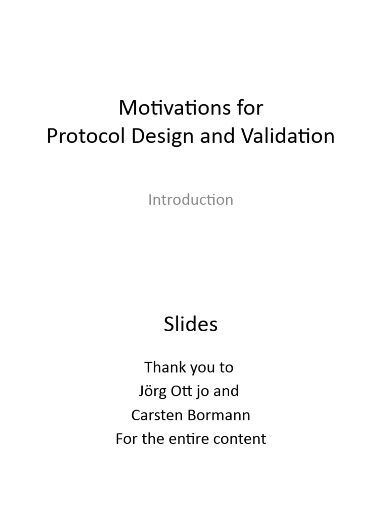 Wk12 - Motivations-Protocol Design and Validation | PDF | Wireless Ad Hoc Network | Computer Network