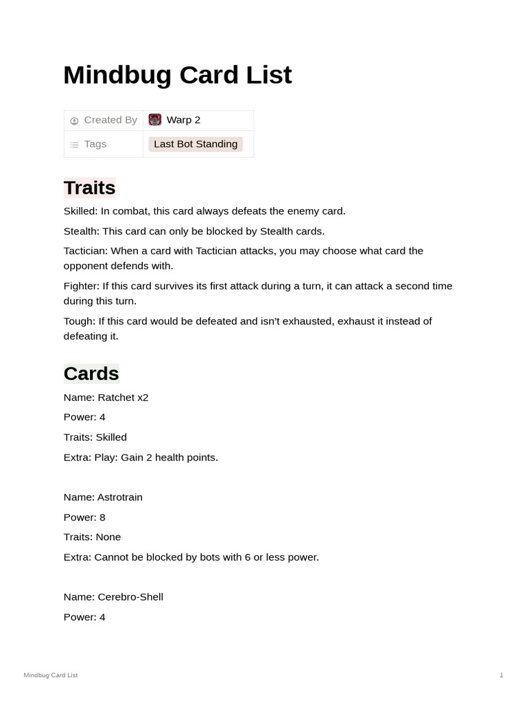 Mindbug_Card_List | PDF