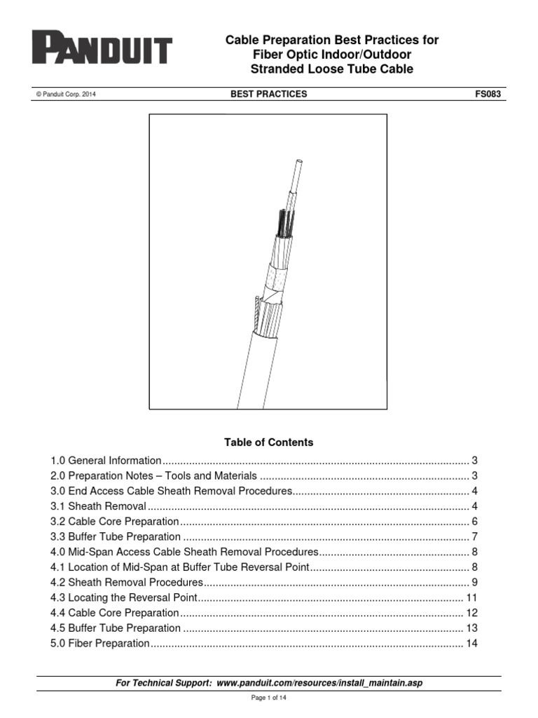 Cable Preparation Best Practices For Fiber Optic Indoor/Outdoor ...