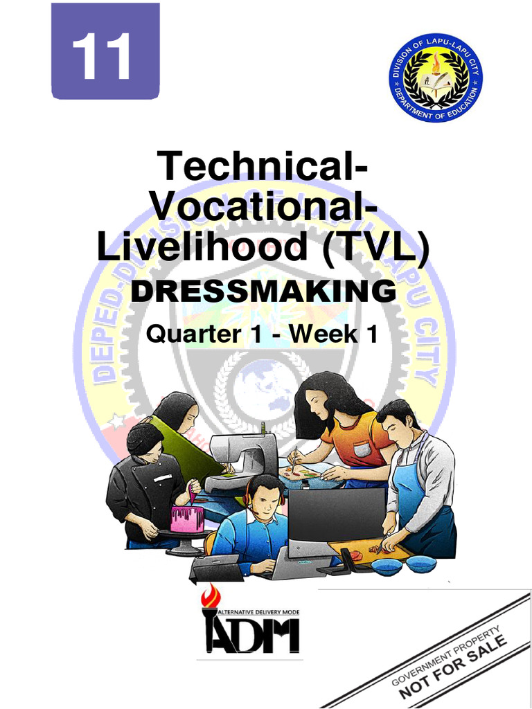 Tle He Dressmaking q1 Lesson 1 and Group 1 | PDF | Sewing Machine | Manufactured Goods