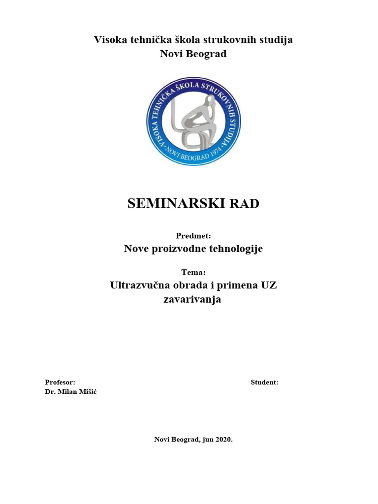 Obrada Ultrazvukom 2 | PDF