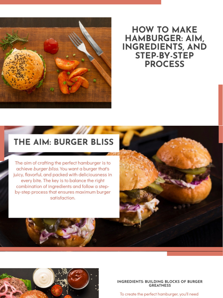 Procedure Text Make Hamburger Team 1 | PDF