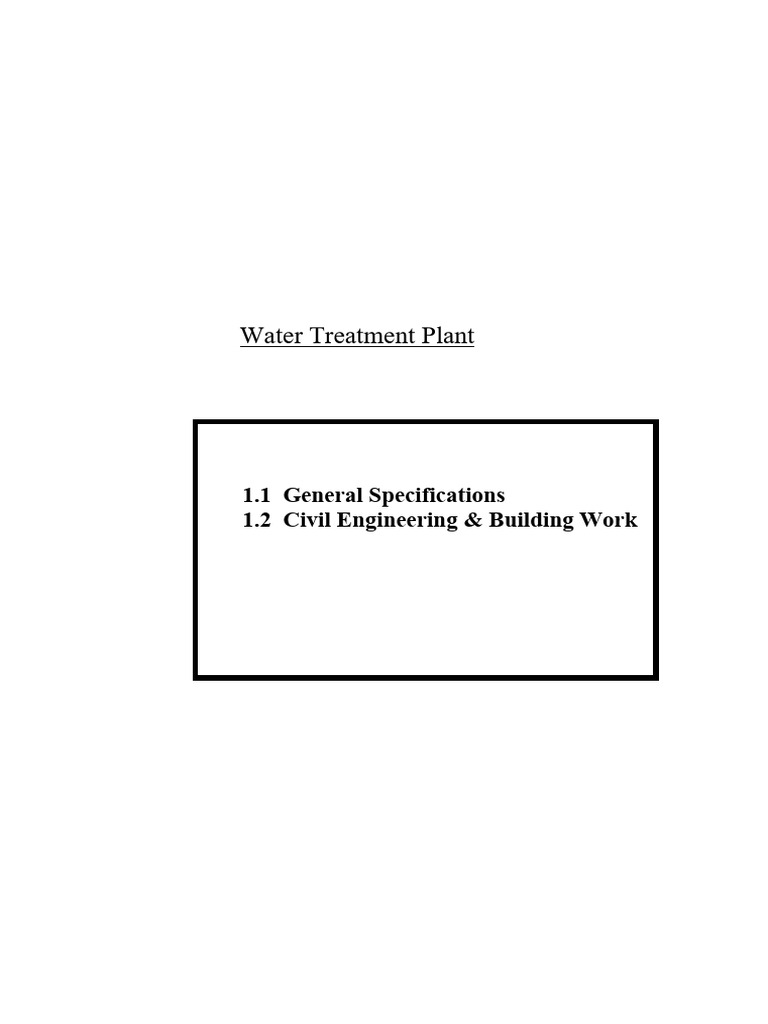 General Specification@wtp | PDF | Pump | Sewage Treatment General Specification@wtp | PDF | Pump | Sewage Treatment