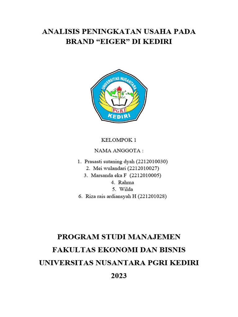 Peningkatan BRAND EIGER | PDF | Seni