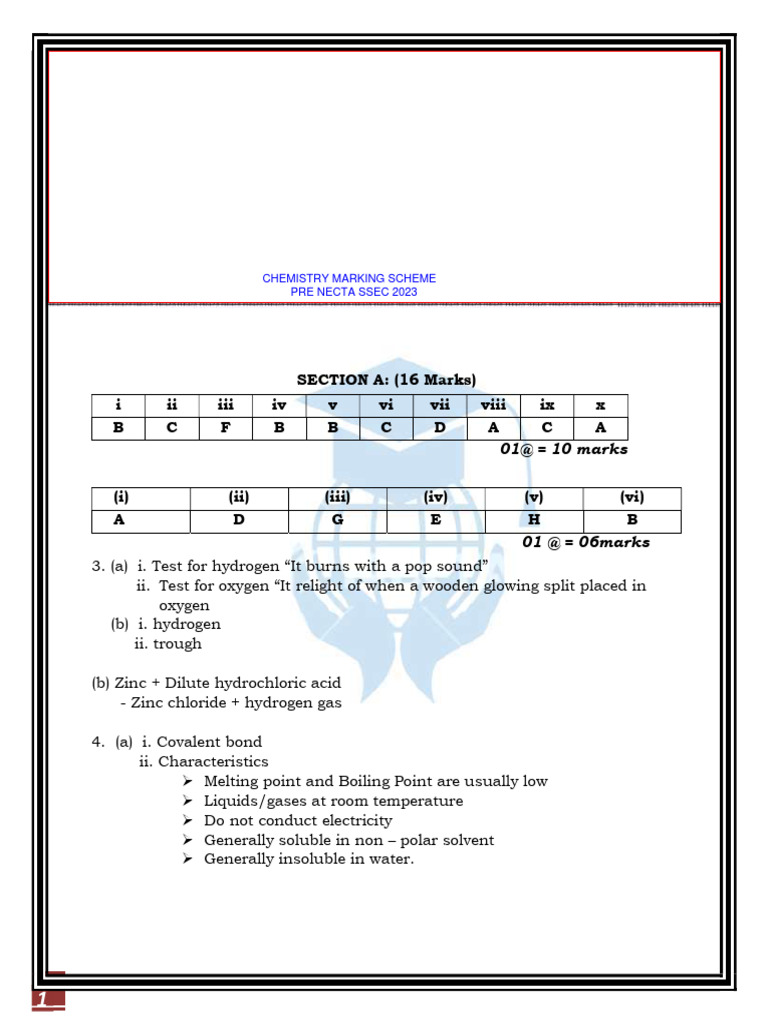 Chemistry F4 MS | PDF