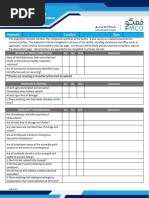SHE Inspection Checklist | PDF | Forklift