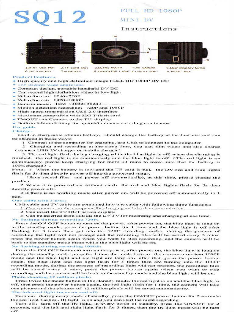 SQ12 Manual EN | PDF