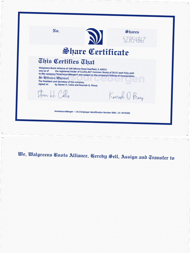 Stock Certificate | PDF