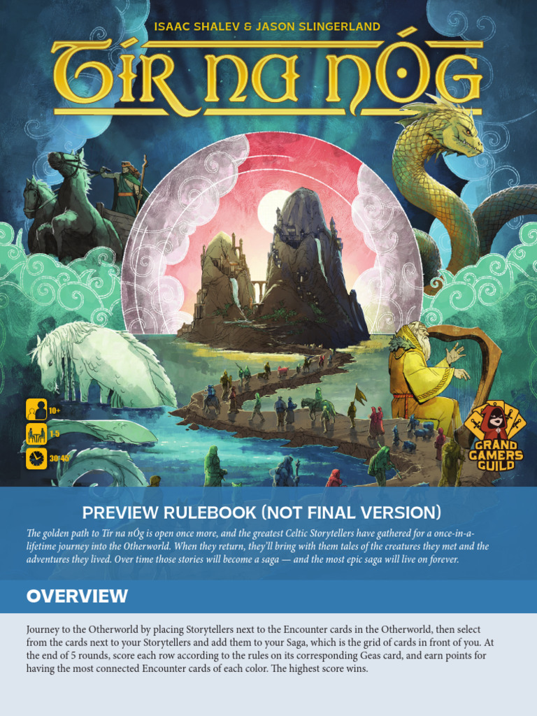 Tir Na Nog Preview Rulebook | PDF | European Folklore | Celtic Mythology