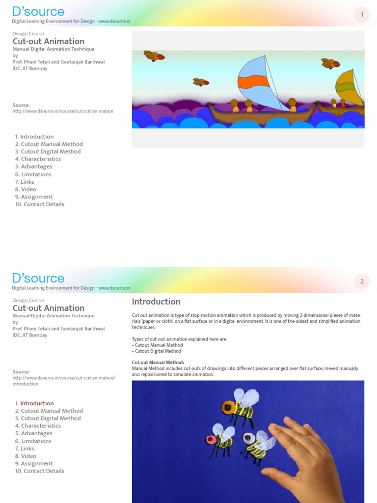 Lecture 4.cut-Out-Animation | PDF | Animation | Camera