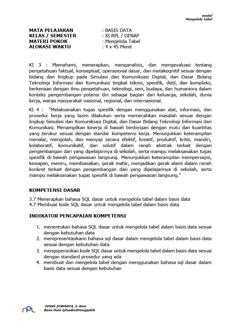 Modul 5 Database | PDF