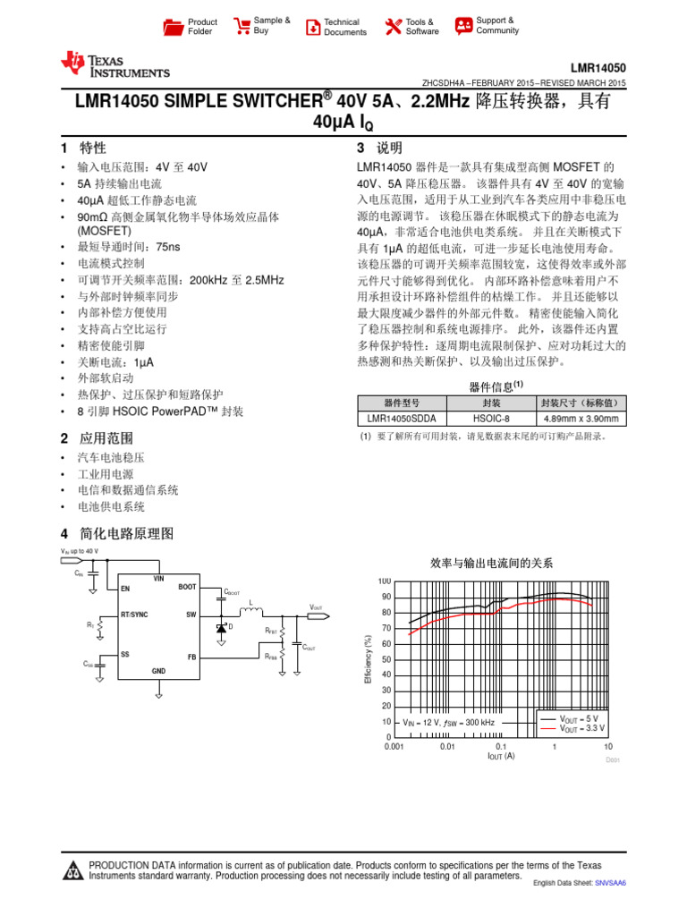 LMR14050 Datasheet | PDF
