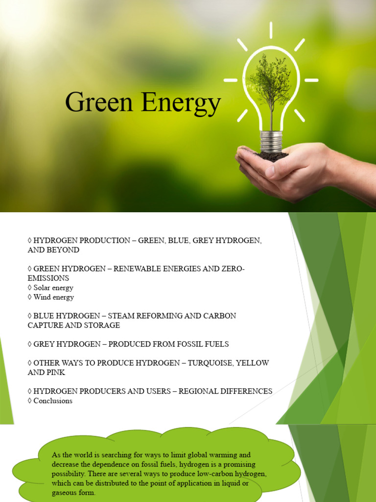 Green Energy | PDF | Renewable Energy | Hydrogen
