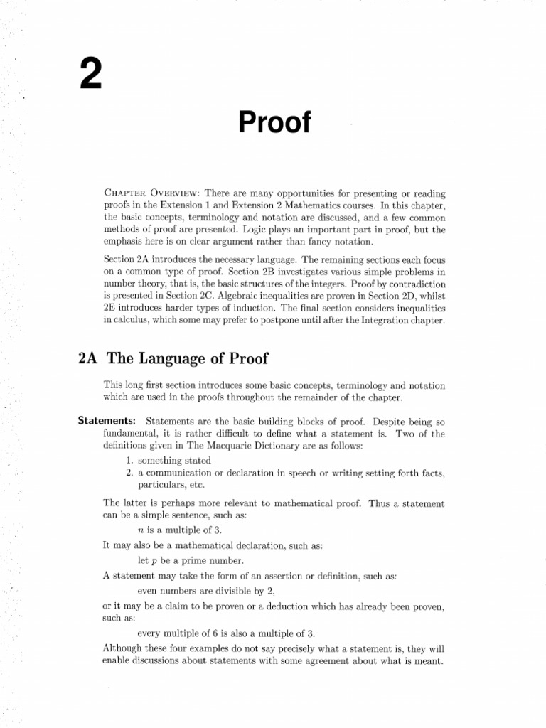 Proofs | PDF