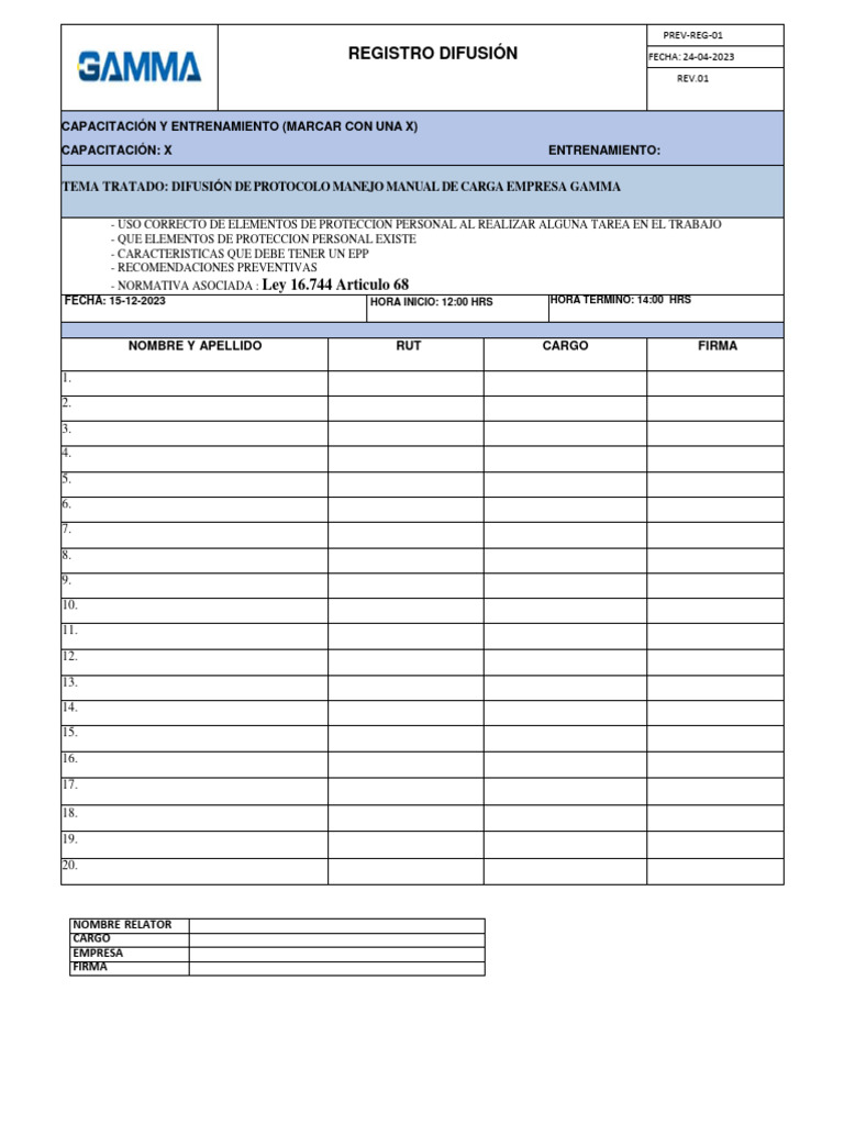 Difusion de Epp | PDF