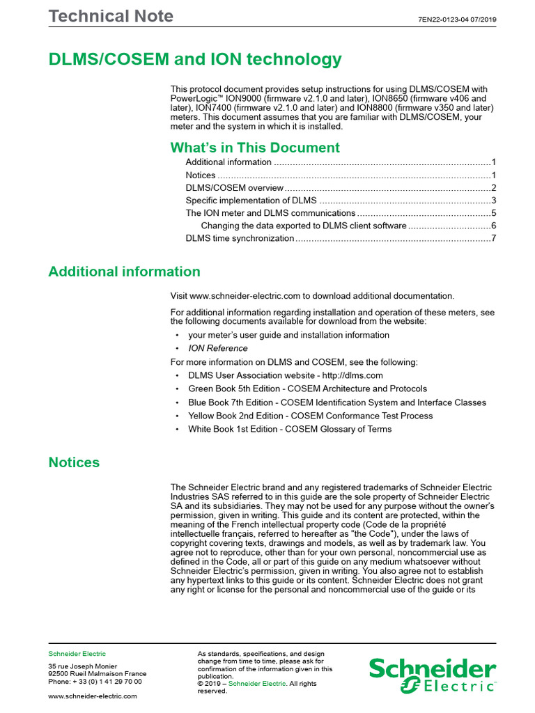 7EN22-0123-04 DLMS and ION Technology | PDF | Object (Computer Science) | Method (Computer ...