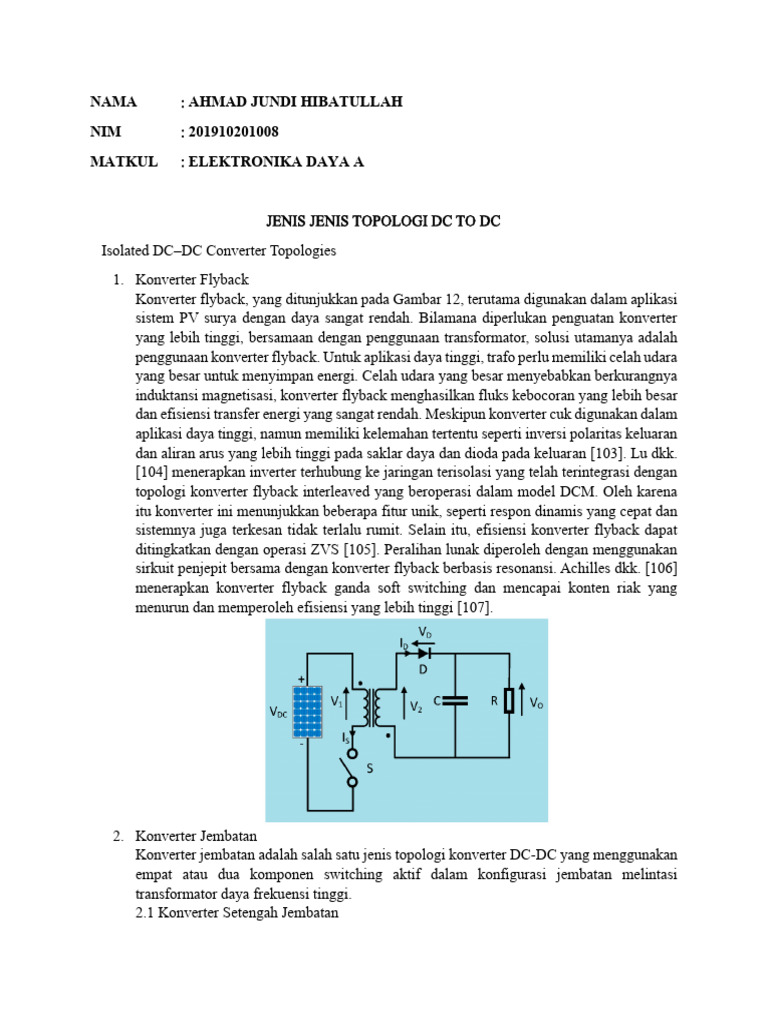 Topologi Konverter DC-DC | PDF | Sains & Matematika | Komputer
