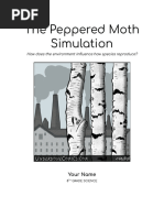 Peppered Moths Natural Selection Game | PDF