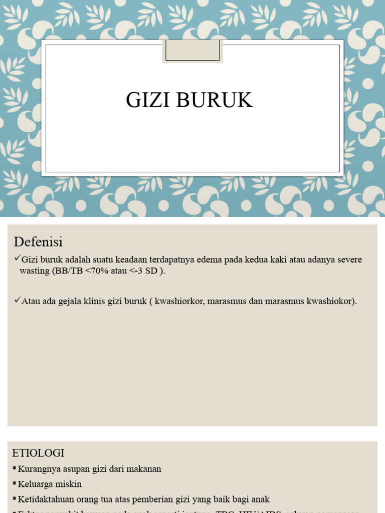 Gizi Buruk | PDF