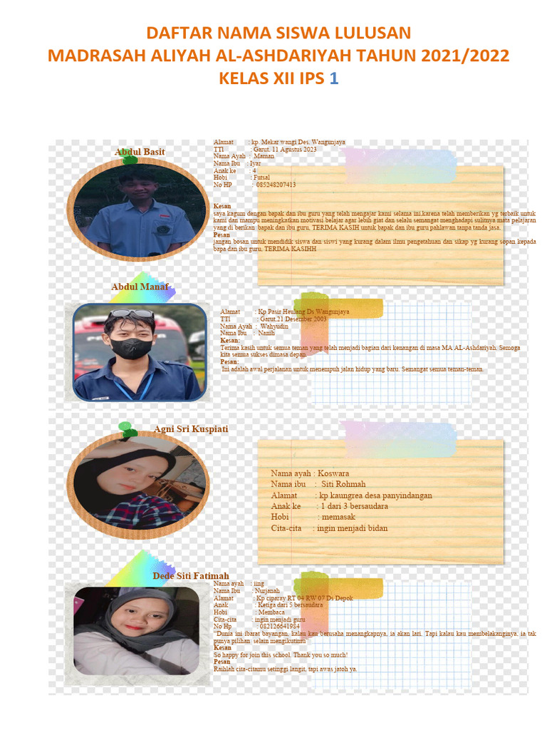 8.siswa 12 Ips 1 | PDF