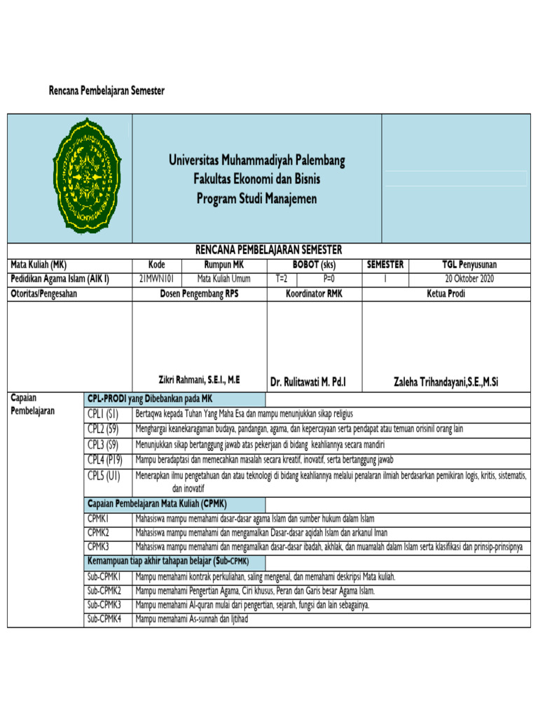 Rps Aik I (Merdeka) | PDF | Karier & Perkembangan