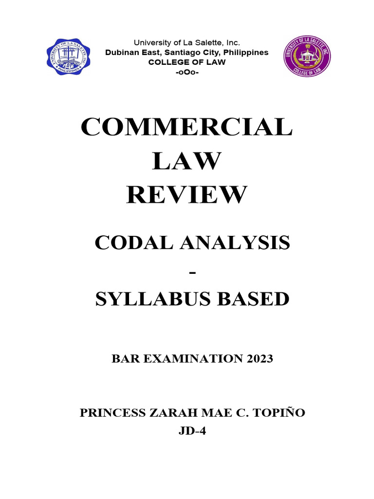Codal Analysis Syllabus Based | PDF | Partnership | Patent