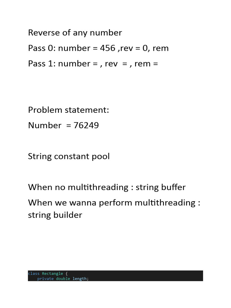 Reverse of Any Number | PDF | Computers