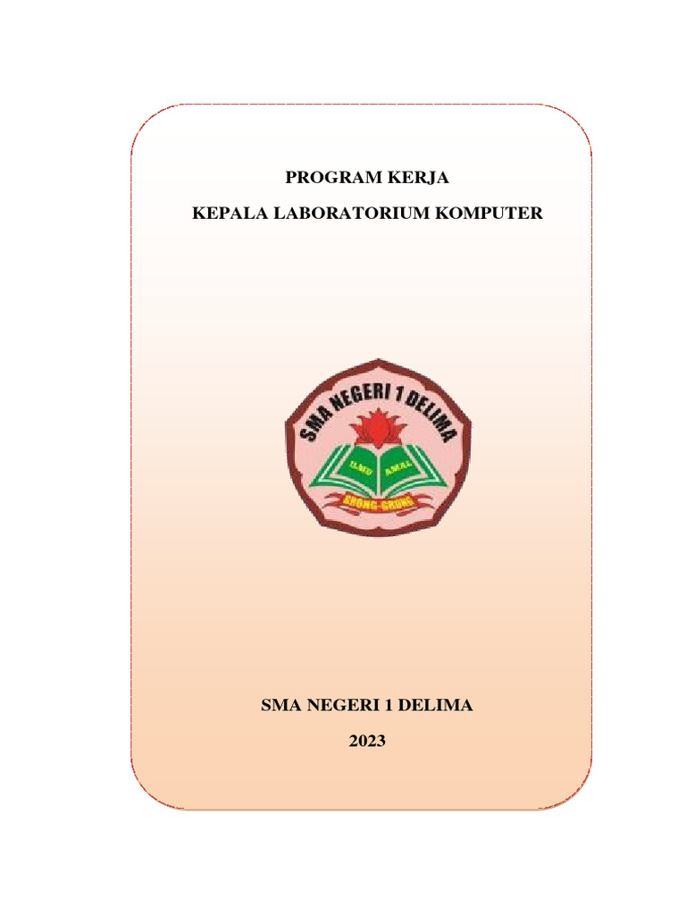 Program Kerja Lab Komputer 2023 | PDF | Seni
