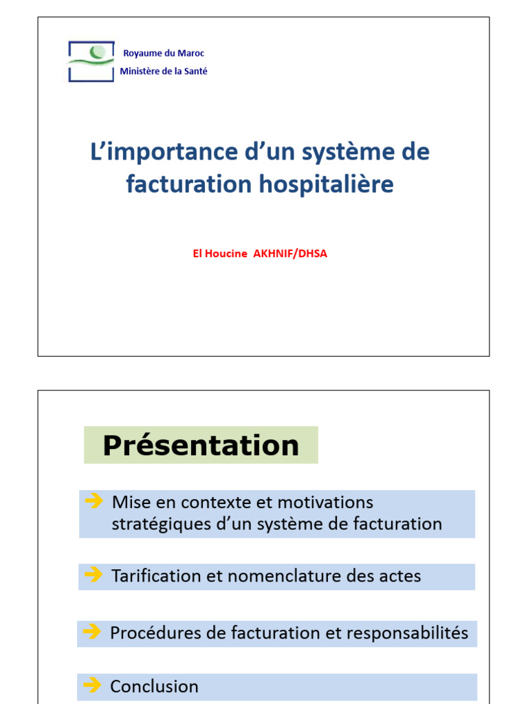 Système de Facturation Hospitalière au Maroc | PDF | Hôpital | Facture