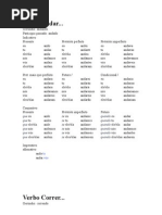 Conjugação Do Verbo Andar | PDF | Tempo gramatical | Relações sintáticas