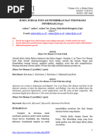 Contoh Jurnal Yang Baik Dan Benar | PDF