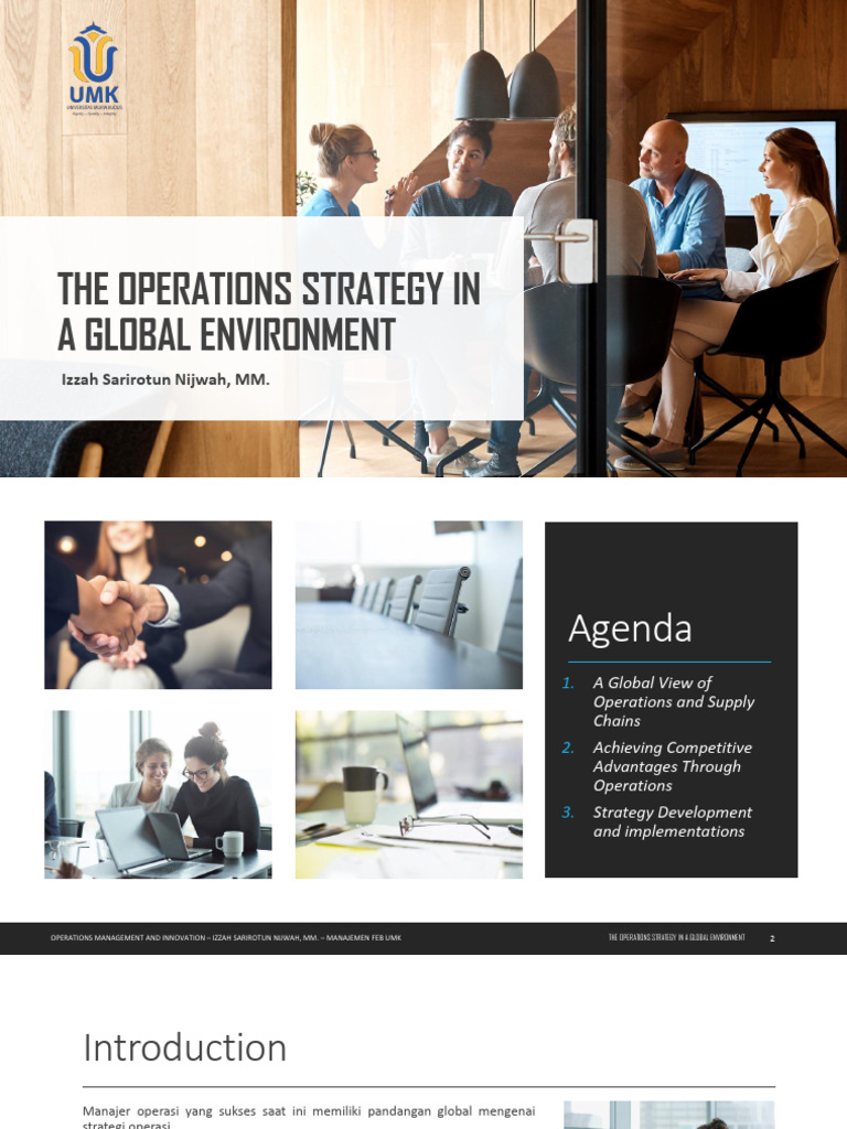 The Operations Strategy in A Global Environment | PDF