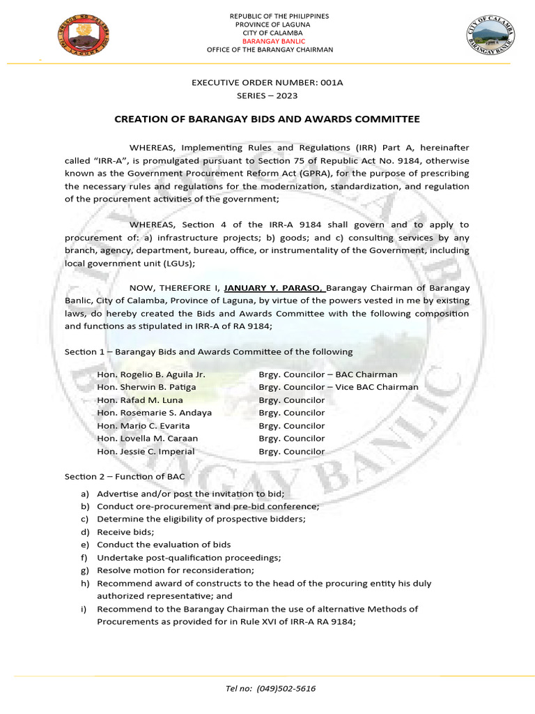 Bac Creation | Download Free PDF | Quorum | Procurement