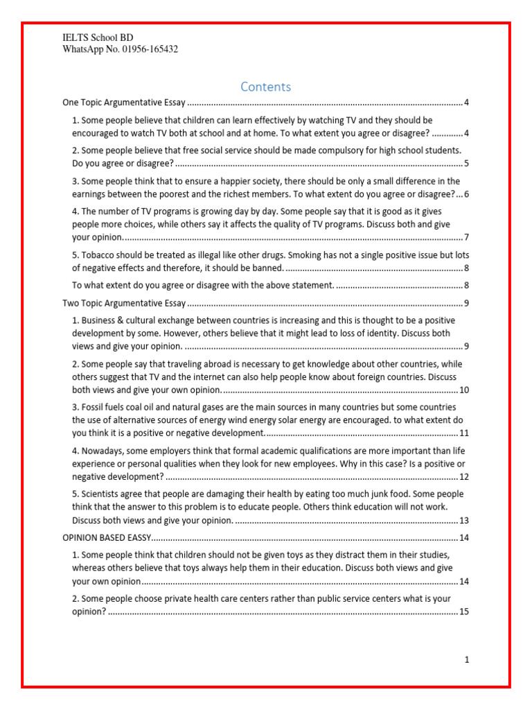 IELTS Essay Topics Guide | PDF | Smoking | Employment