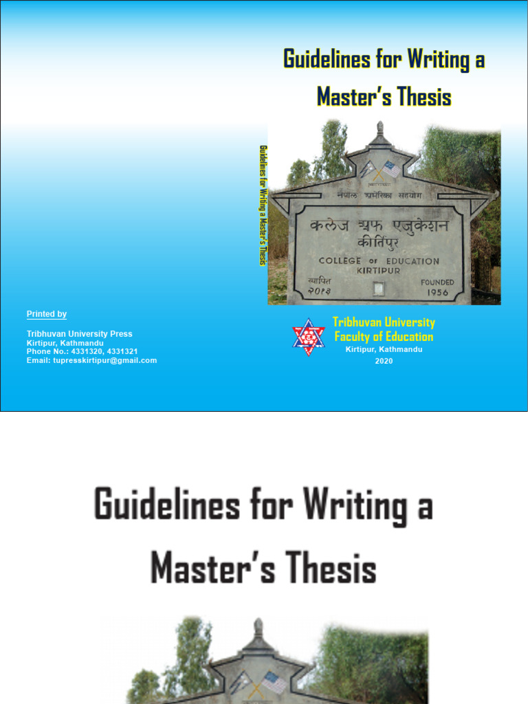 Thesis Guideline 2020 FINAL | PDF | Thesis | Air Pollution