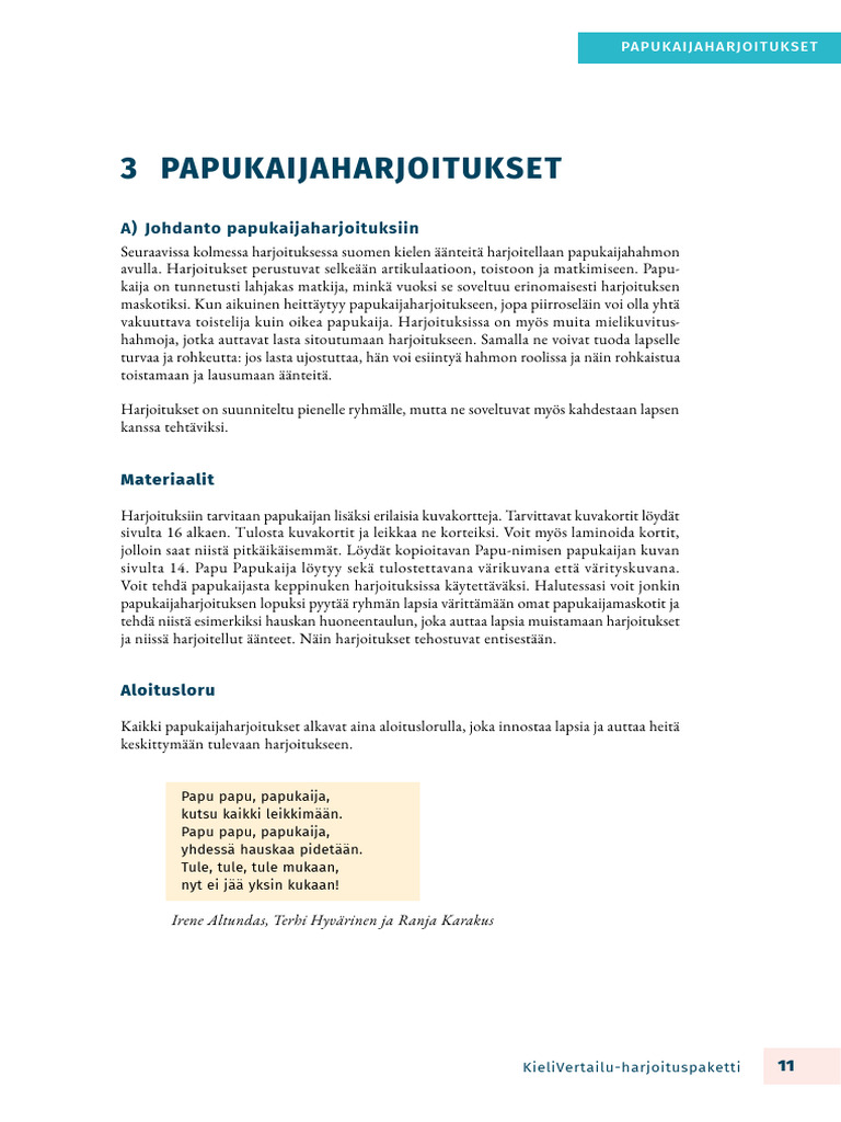 KiVe Harjoitus 3 Papukaija | PDF