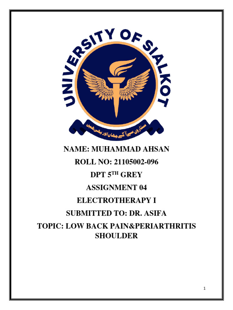 Assgn 4+5 | PDF | Ankle | Knee