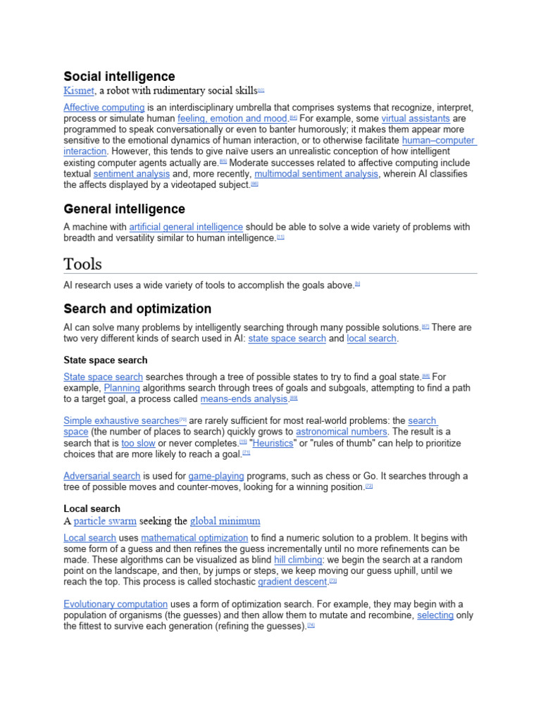 Tools: Social Intelligence | PDF | Artificial Intelligence | Intelligence (AI) & Semantics