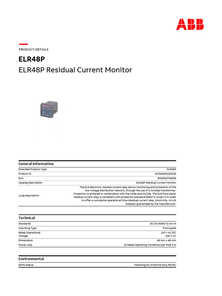 2CSG252211R1202 | PDF | Relay | Power (Physics)