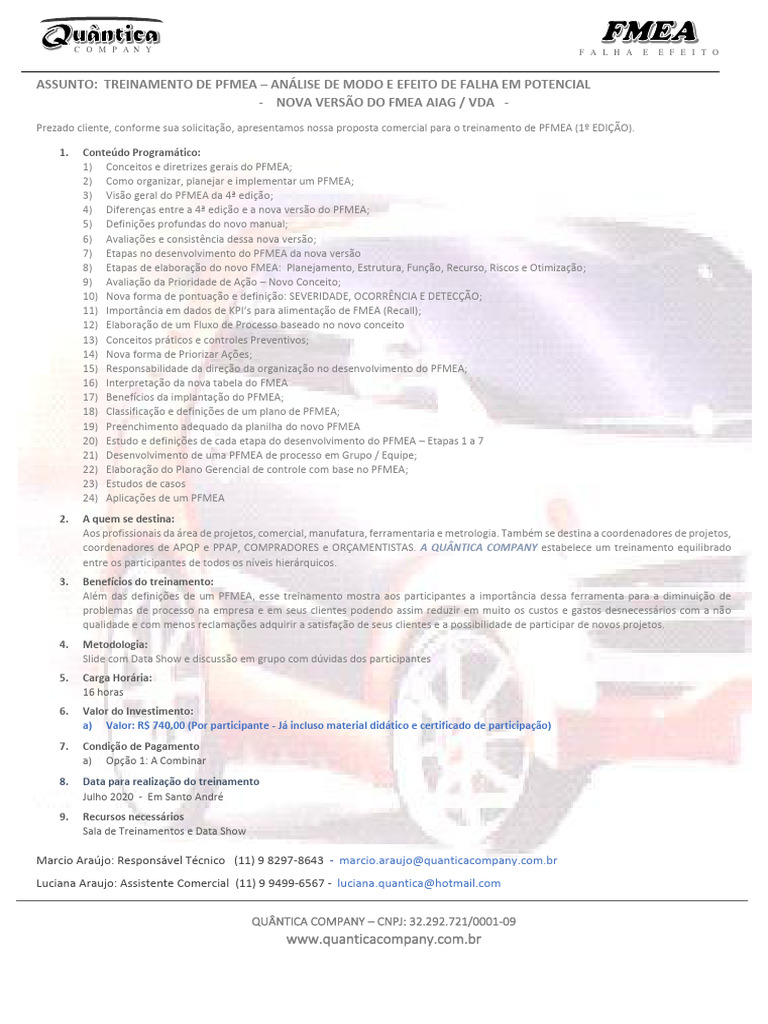 Treinamento FMEA | PDF