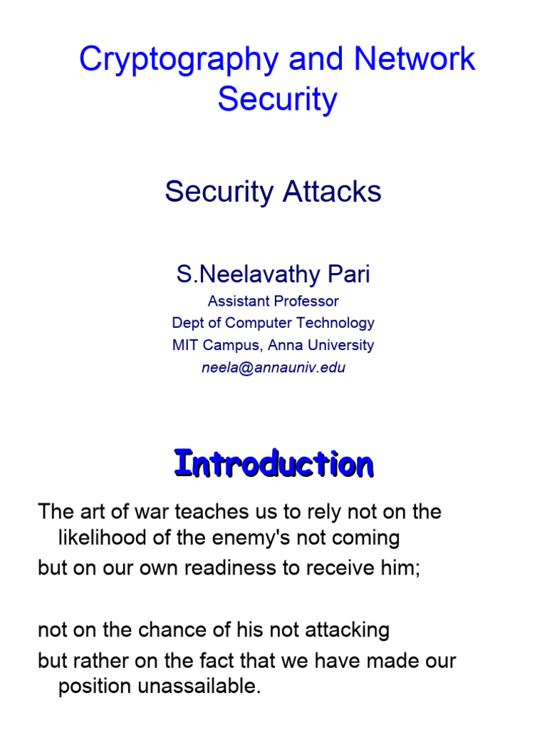 2 Security Attacks | PDF | Security | Computer Security