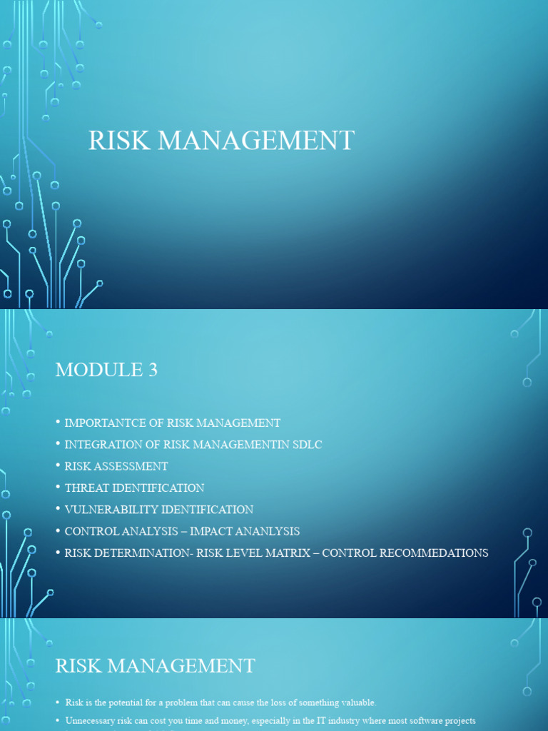 Module 3 | PDF | Software Testing | Risk Management