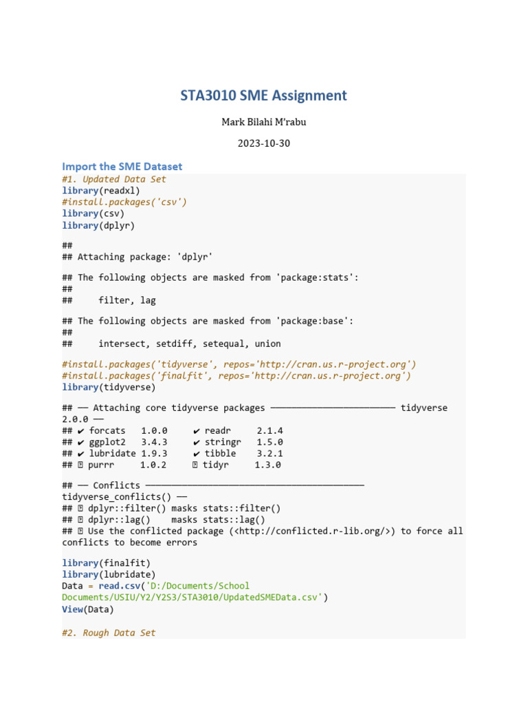 SMEFinal | PDF | P Value | Data Analysis