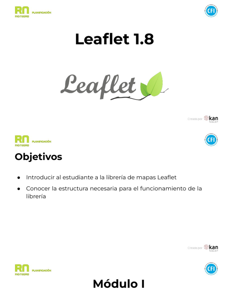 LeafletJS Teórico Módulo I | PDF | HTML | Página web