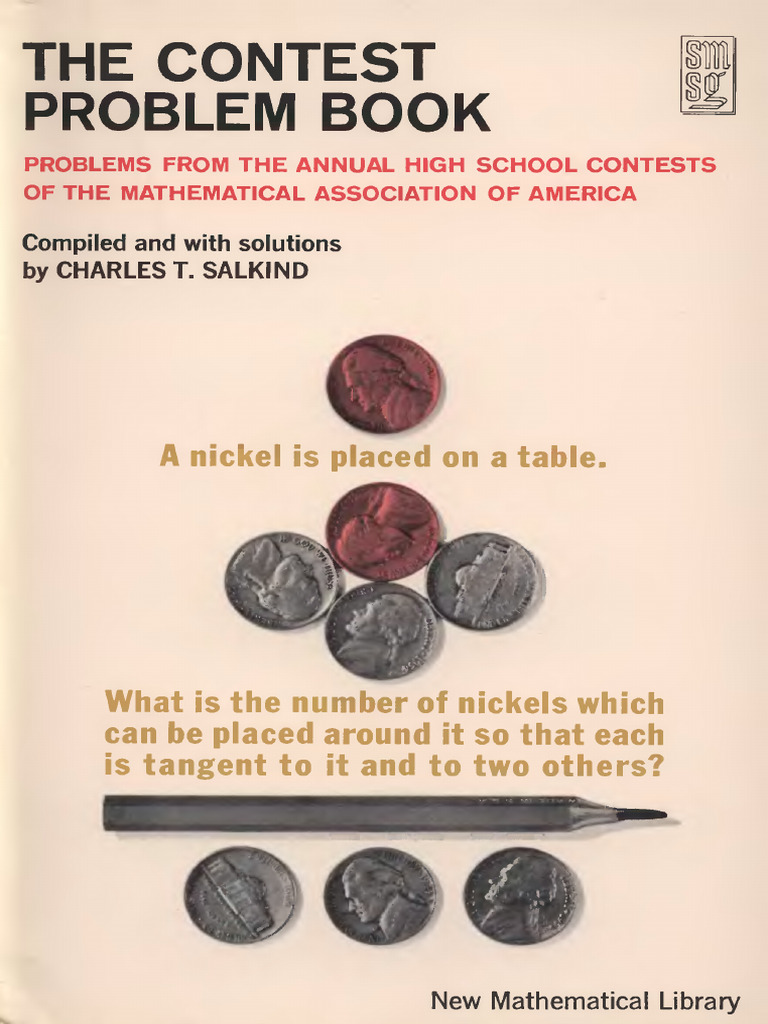 MAA - The Contest Problem Book I, 1950-1960 (Problems From The Annual ...
