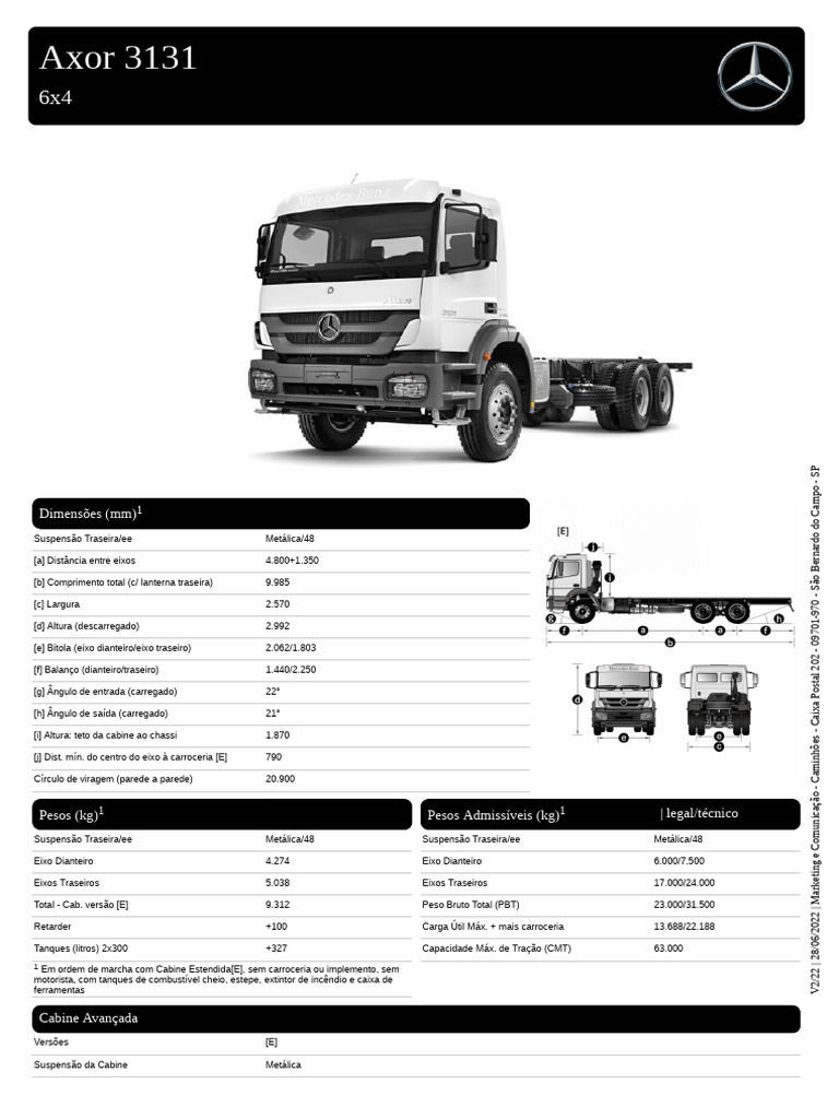 3131 4800 Entre Eixo | PDF